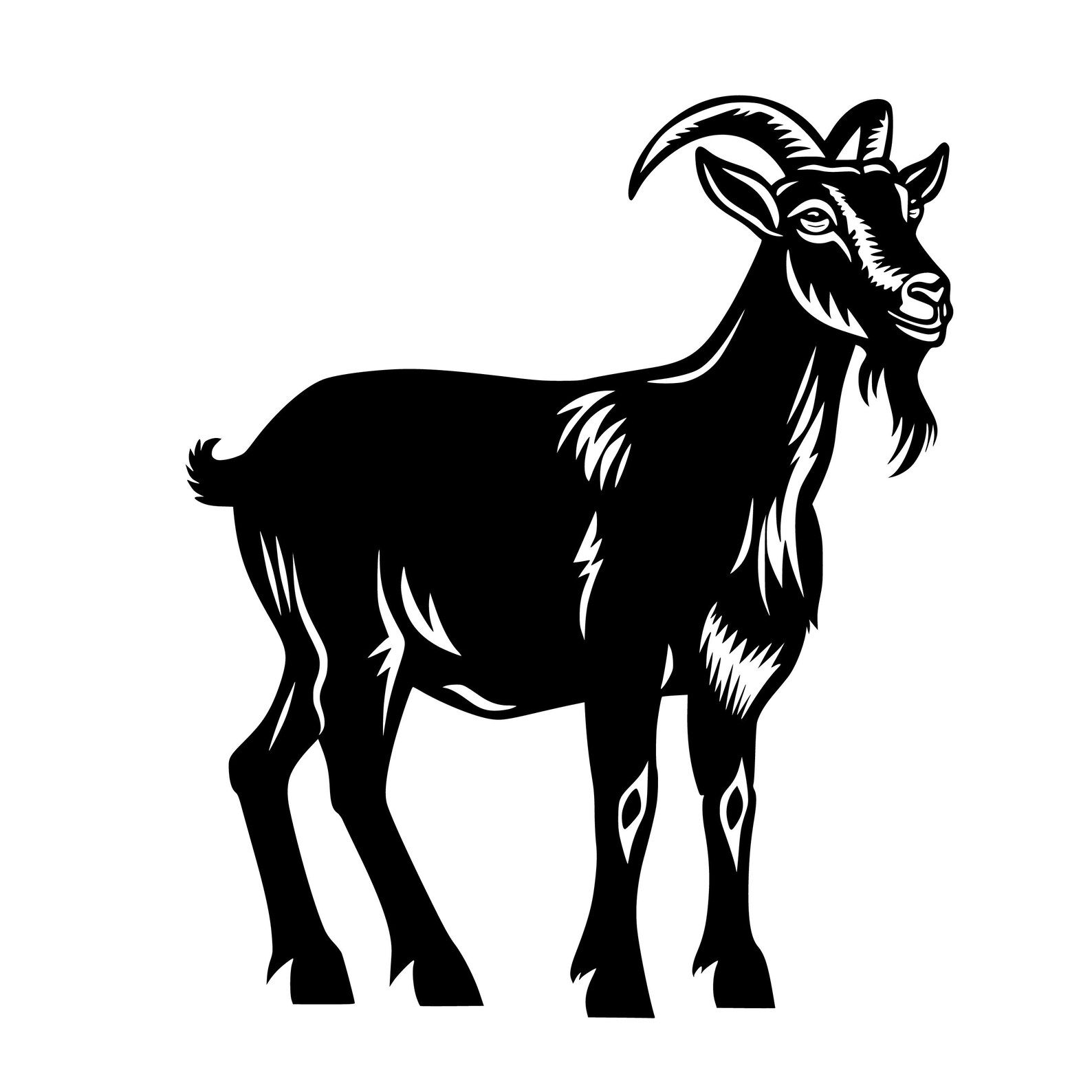 Goat Svg, Goat Silhouette, Goat Svg Bundle, Mountain Goat Svg, Goat Cut ...