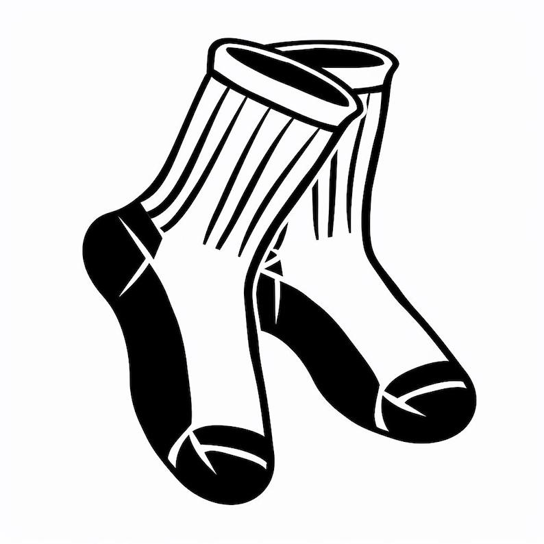 Socks Svg, Socks Svg Bundle, Sock Silhouette, Socks Cut Files, Socks ...