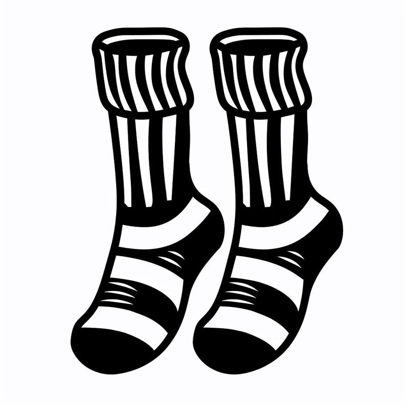 Socks Svg, Socks Svg Bundle, Sock Silhouette, Socks Cut Files, Socks ...