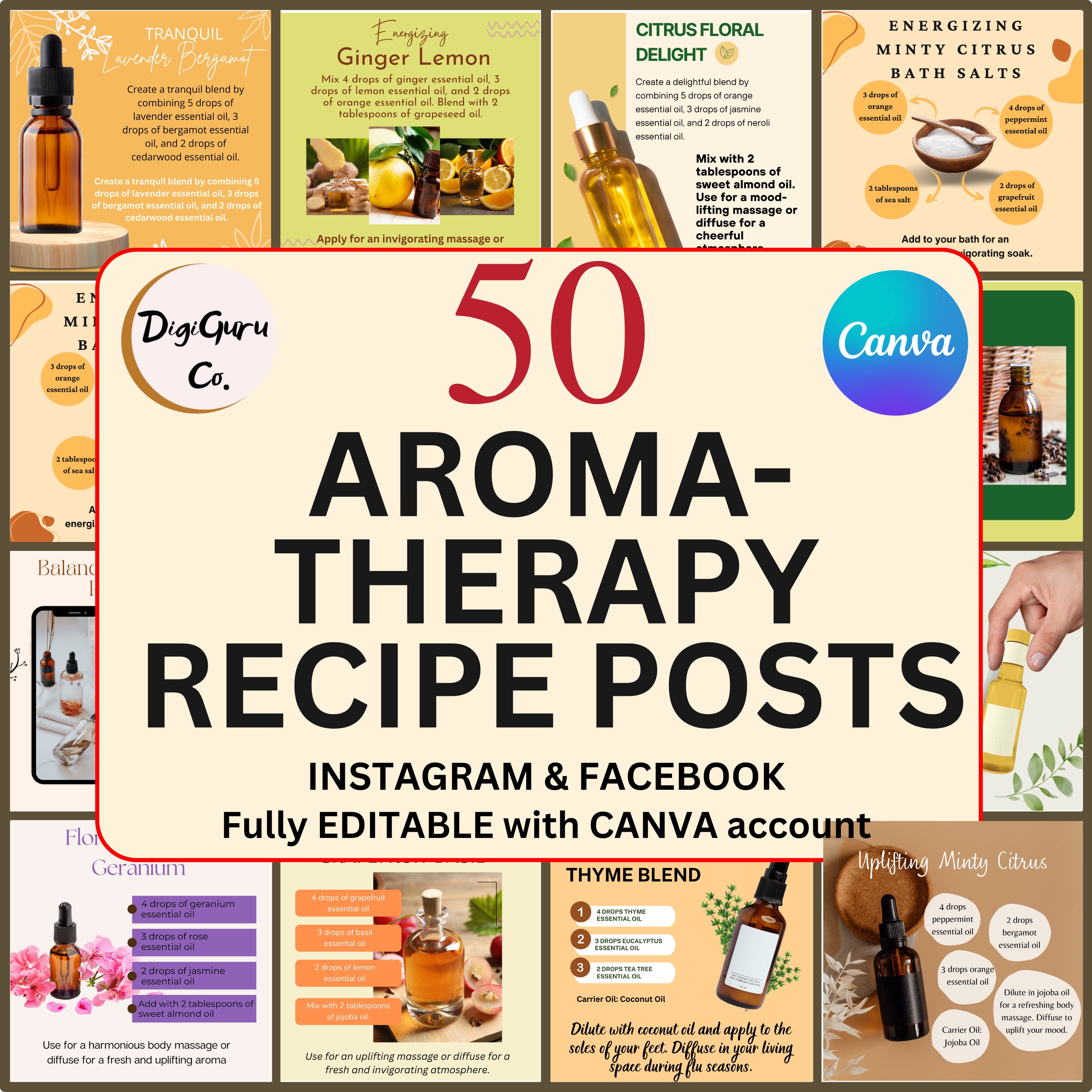 50 Aromatherapy Recipe, Essential Oils Blend, Essential Oils ...