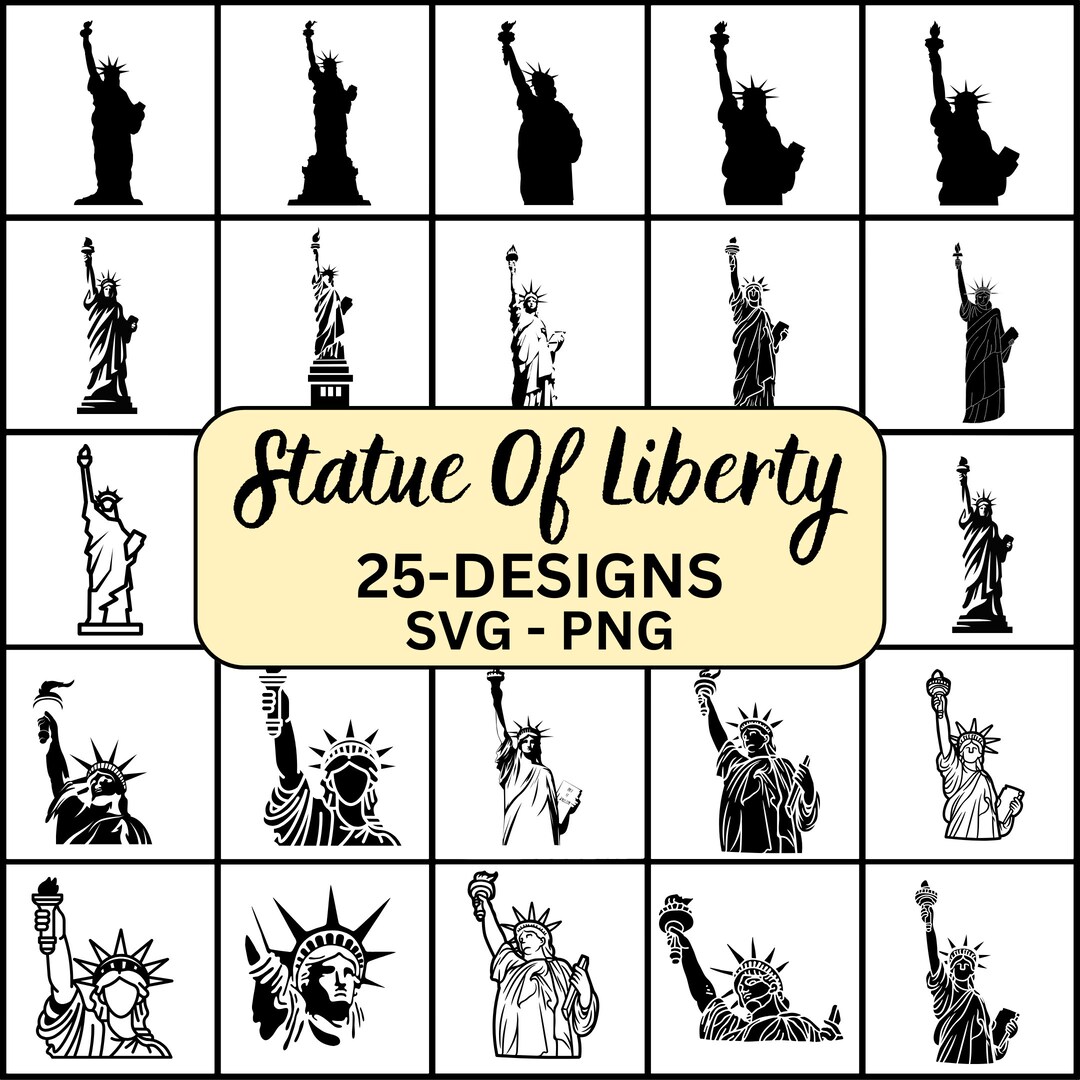 Statue of Liberty Svg, Statue of Liberty Svg Bundle, Statue of Liberty ...