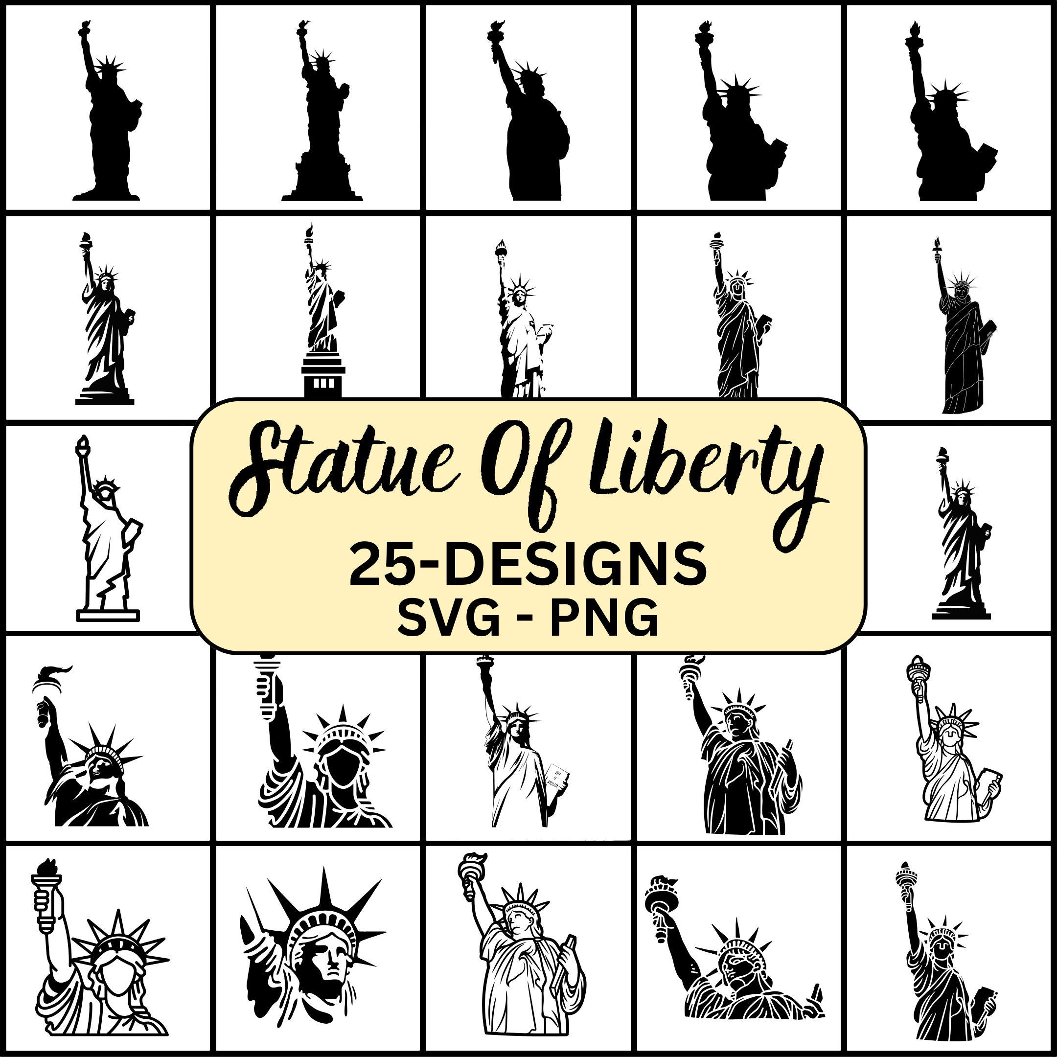 Statue of Liberty Svg, Statue of Liberty Svg Bundle, Statue of Liberty ...