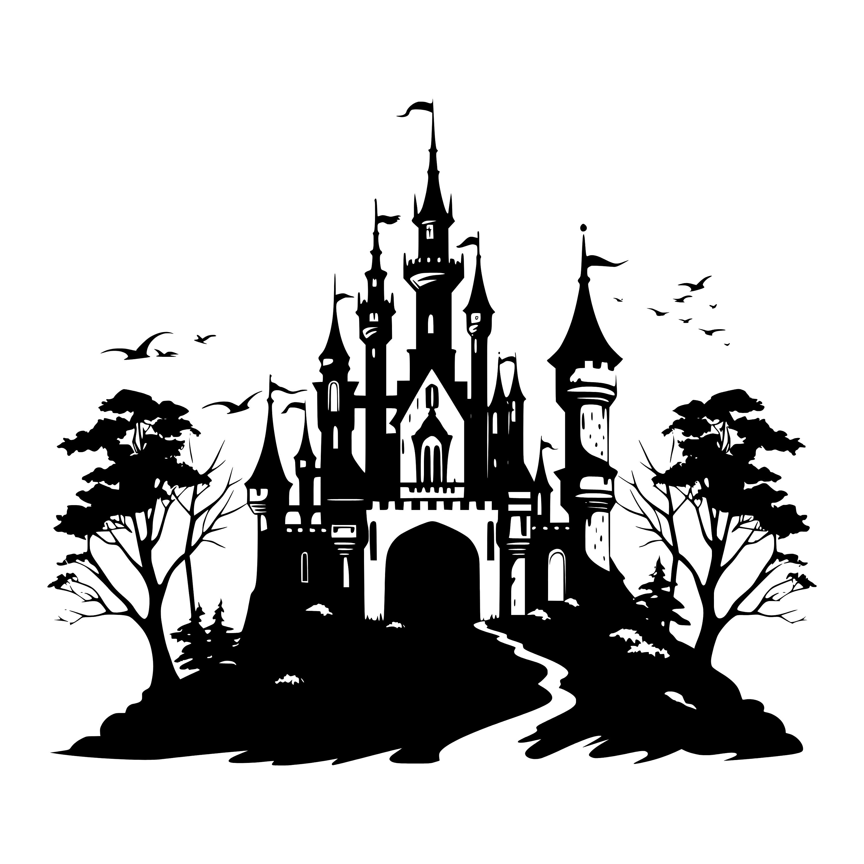 Castle Svg, Castle Svg Bundle, Castle Silhouette, Castle Svg Png ...
