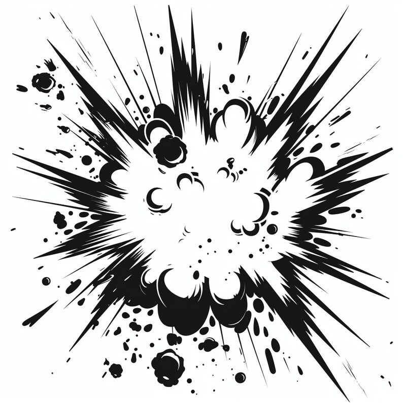 Explosion Svg, Explosion Svg Bundle, Explosion Silhouette, Explosion ...