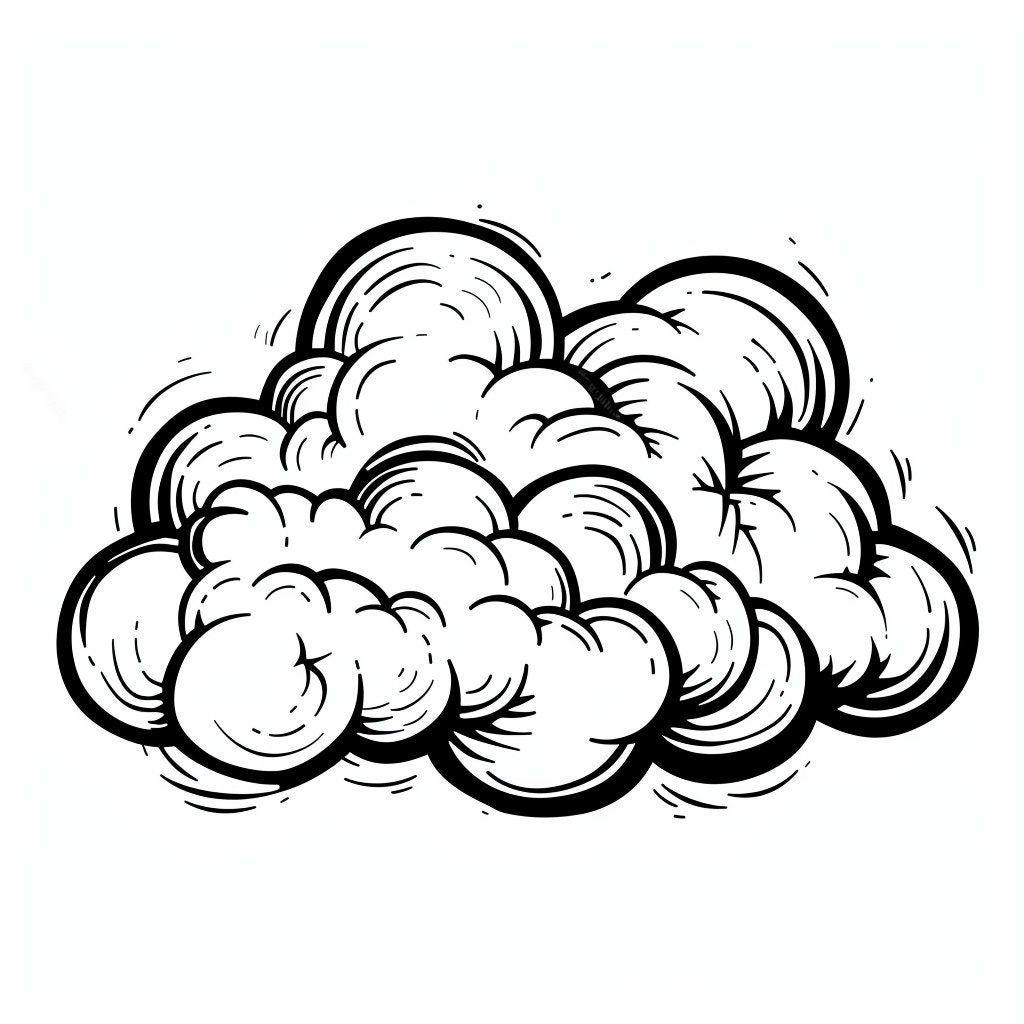 Cloud Svg, Cloud Svg Bundle, Cloud Silhouette, Cloud Cricut, Cloud Cut ...