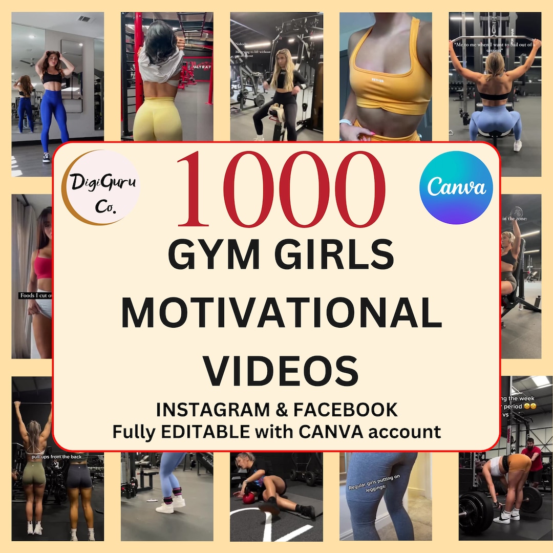 Women's Fitness Gym Video Bundle, Women's Workout, Women Fitness ...