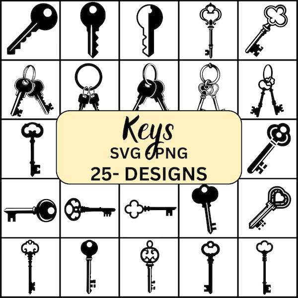 Key Ring Svg - Etsy