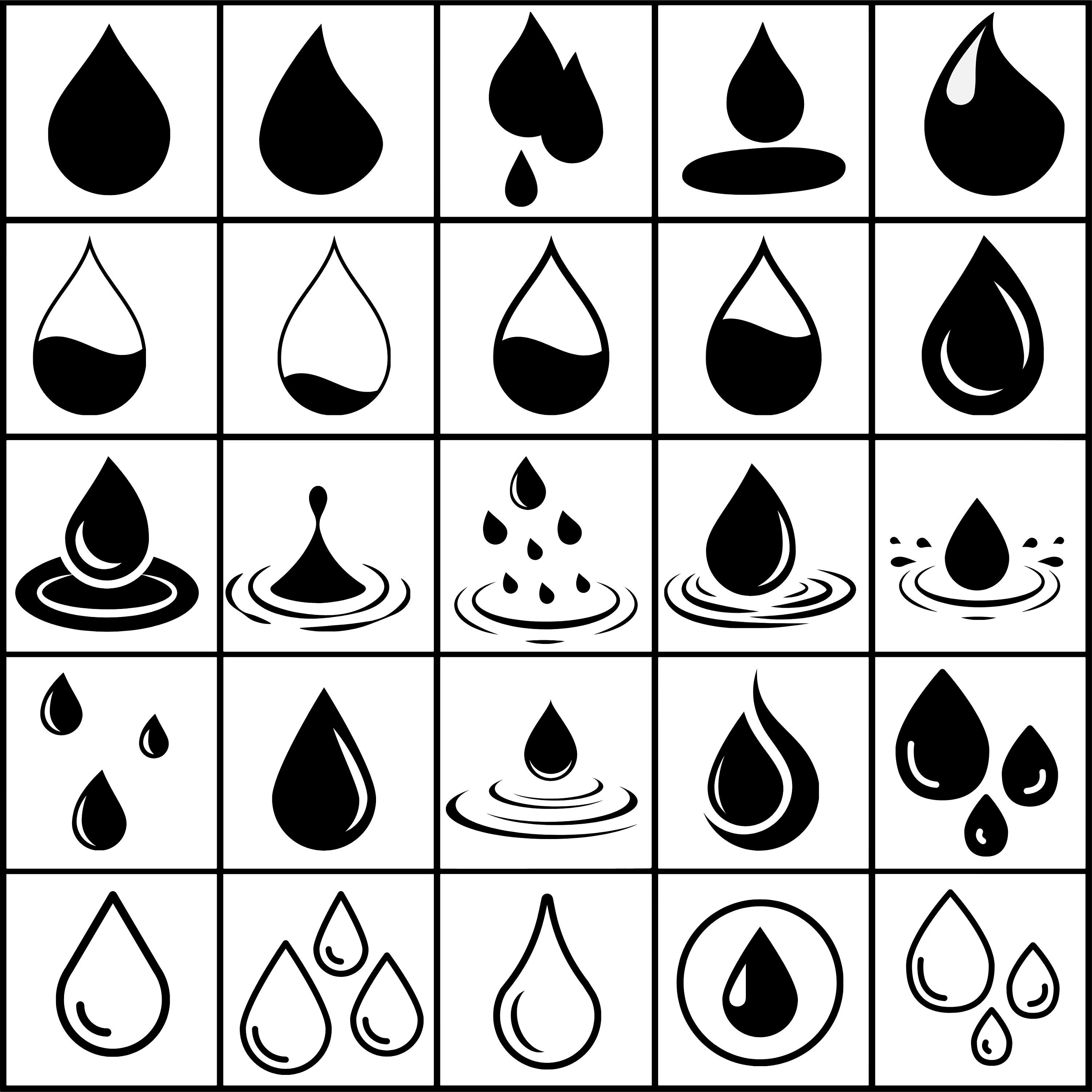 Water Drop Svg, Water Droplet Svg, Water Drop Silhouette, Water Drop ...