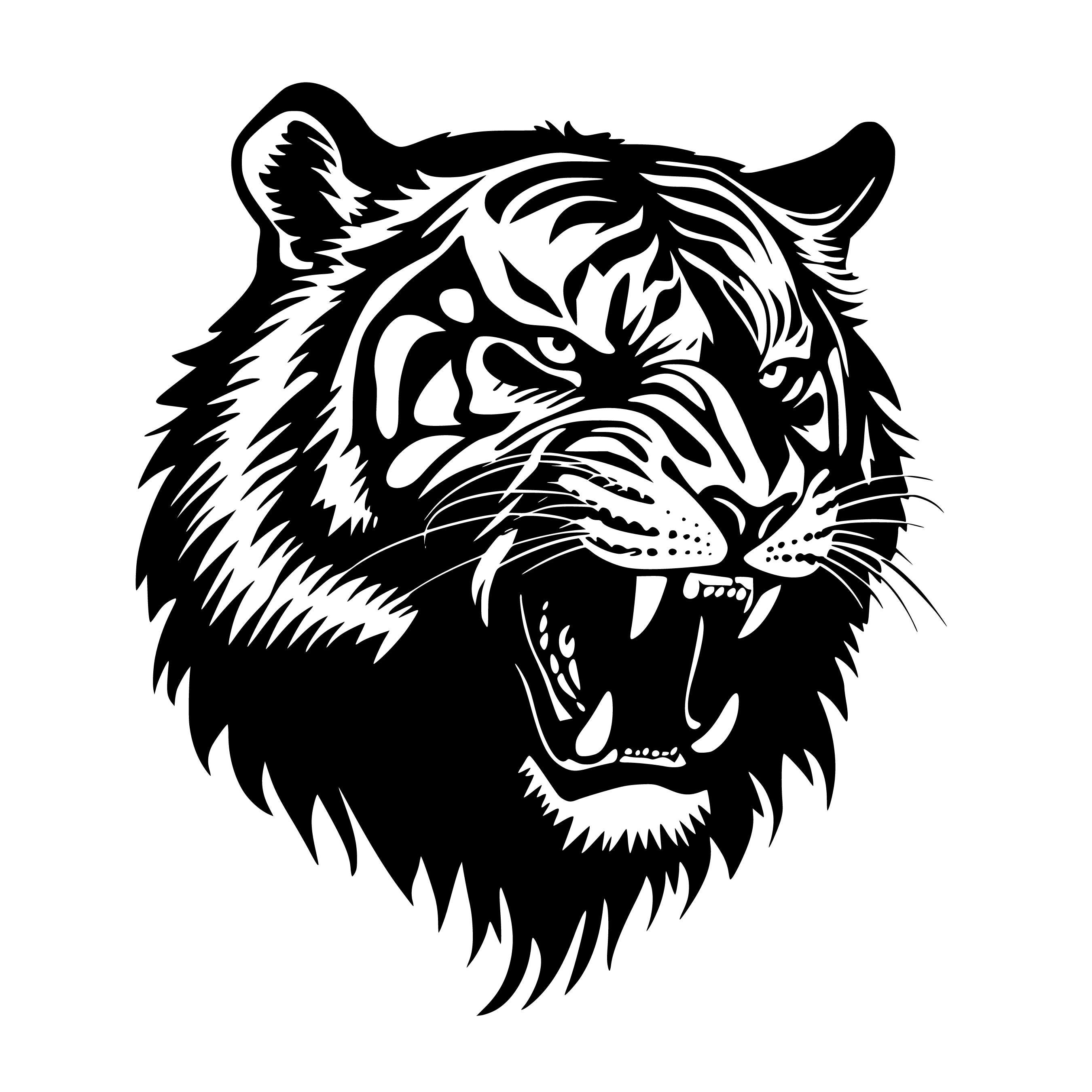 Tiger Head Svg, Tiger Head Svg File, Tiger Head Laser Cut, Tiger Head ...