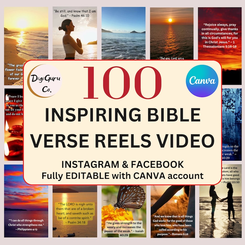Bible Verses Scriptures Video Reels Bundle Instagram Post Video ...