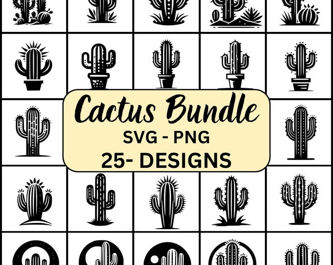 Cactus Outline Svg, Cactus Outline Png, Dxf, Eps, Cactus Vector Svg ...