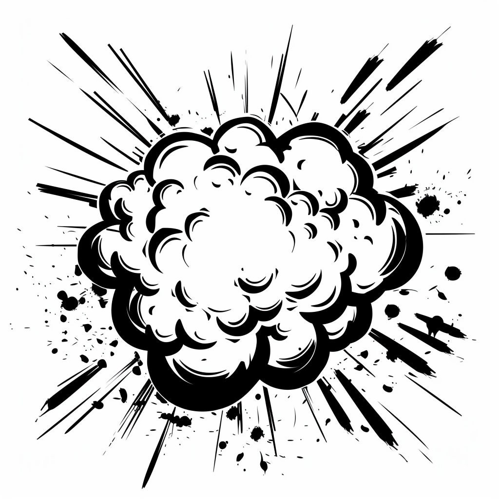 Explosion Svg, Explosion Svg Bundle, Explosion Silhouette, Explosion ...