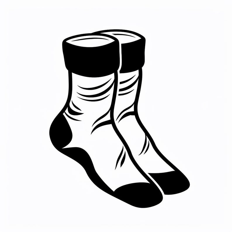 Socks Svg, Socks Svg Bundle, Sock Silhouette, Socks Cut Files, Socks ...