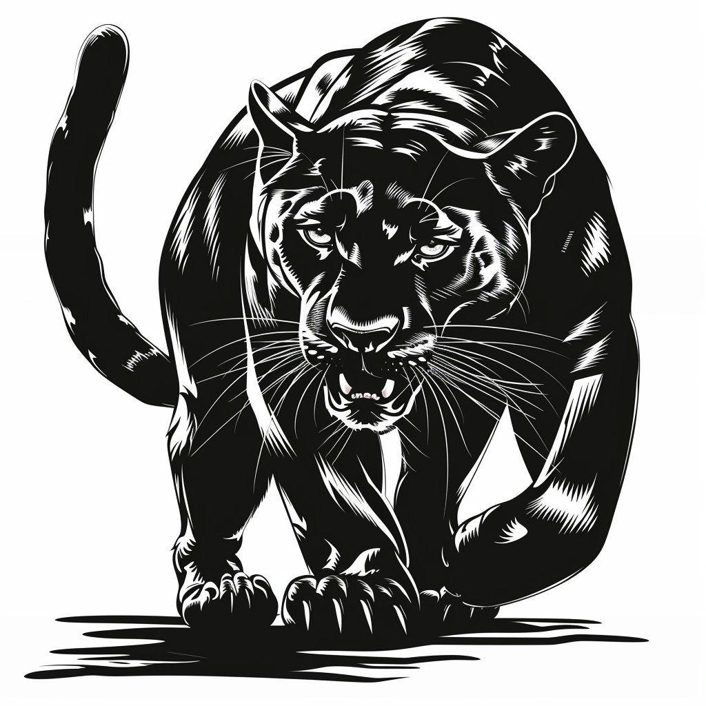 Panther Svg, Panther Svg Bundle, Black Panther Svg, Panther Silhouette ...