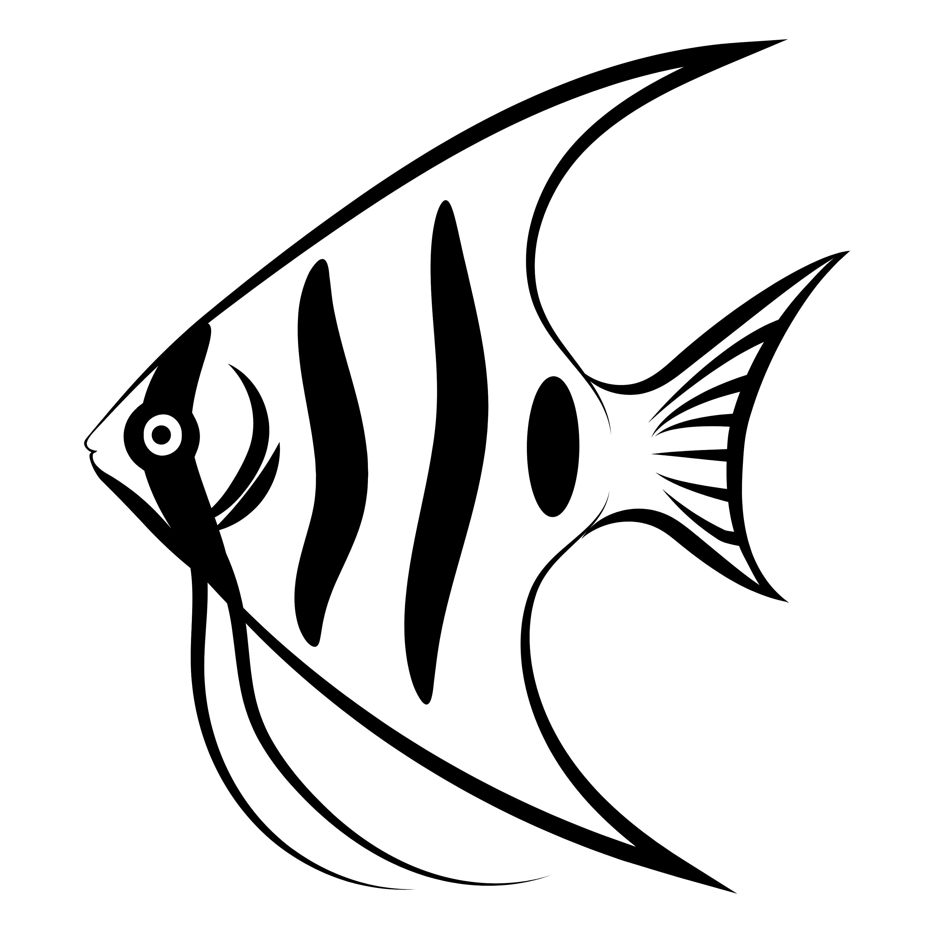 Angel Fish Svg, Angle Fish Silhouette, Fish Svg, Fish Silhouette, Fish ...