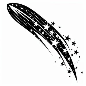 Shooting Star Svg, Shooting Star Svg Bundle, Shooting Star Svg File ...