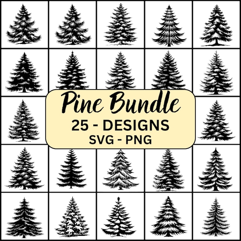 Pinetree Svg - Etsy