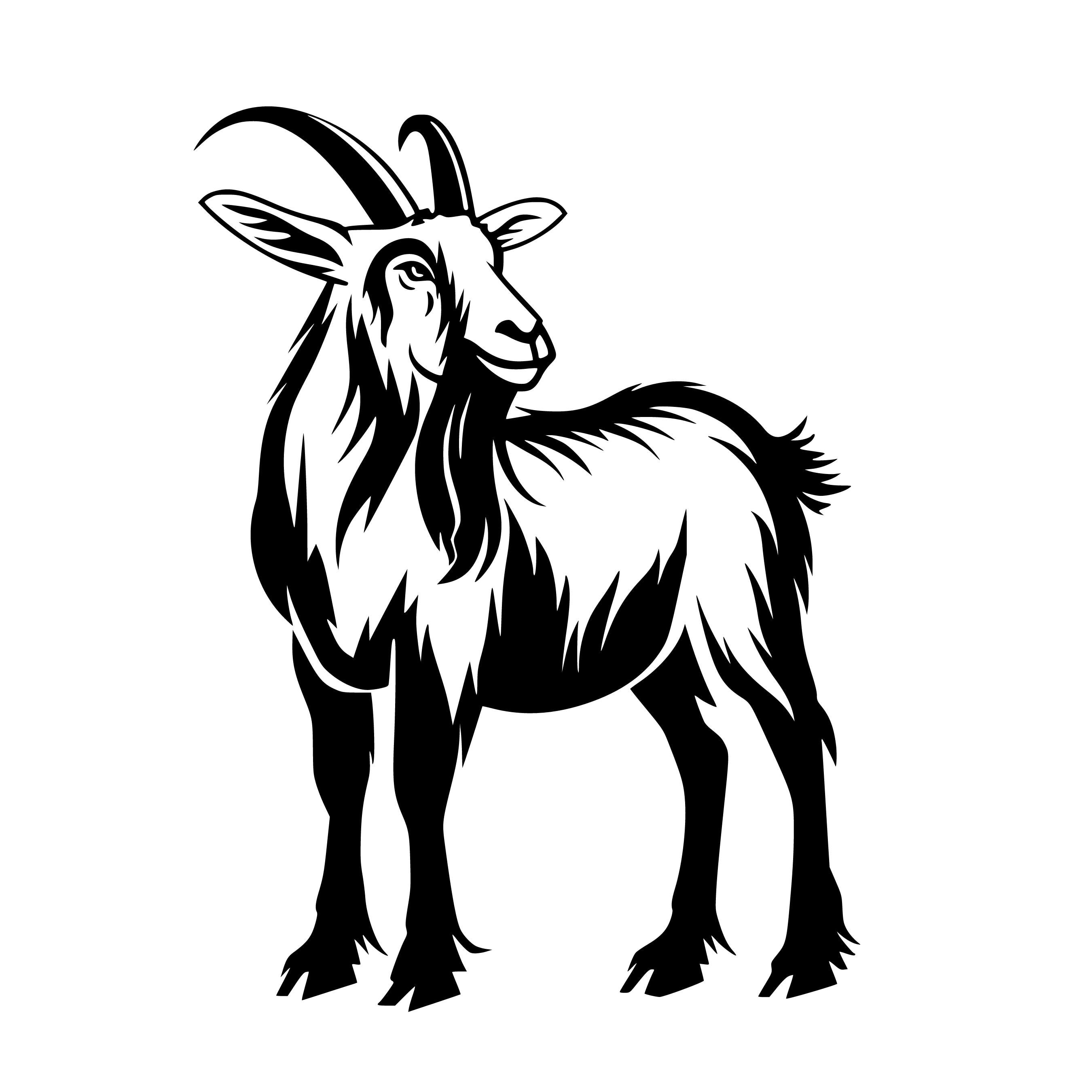 Goat Svg, Goat Silhouette, Goat Svg Bundle, Mountain Goat Svg, Goat Cut ...