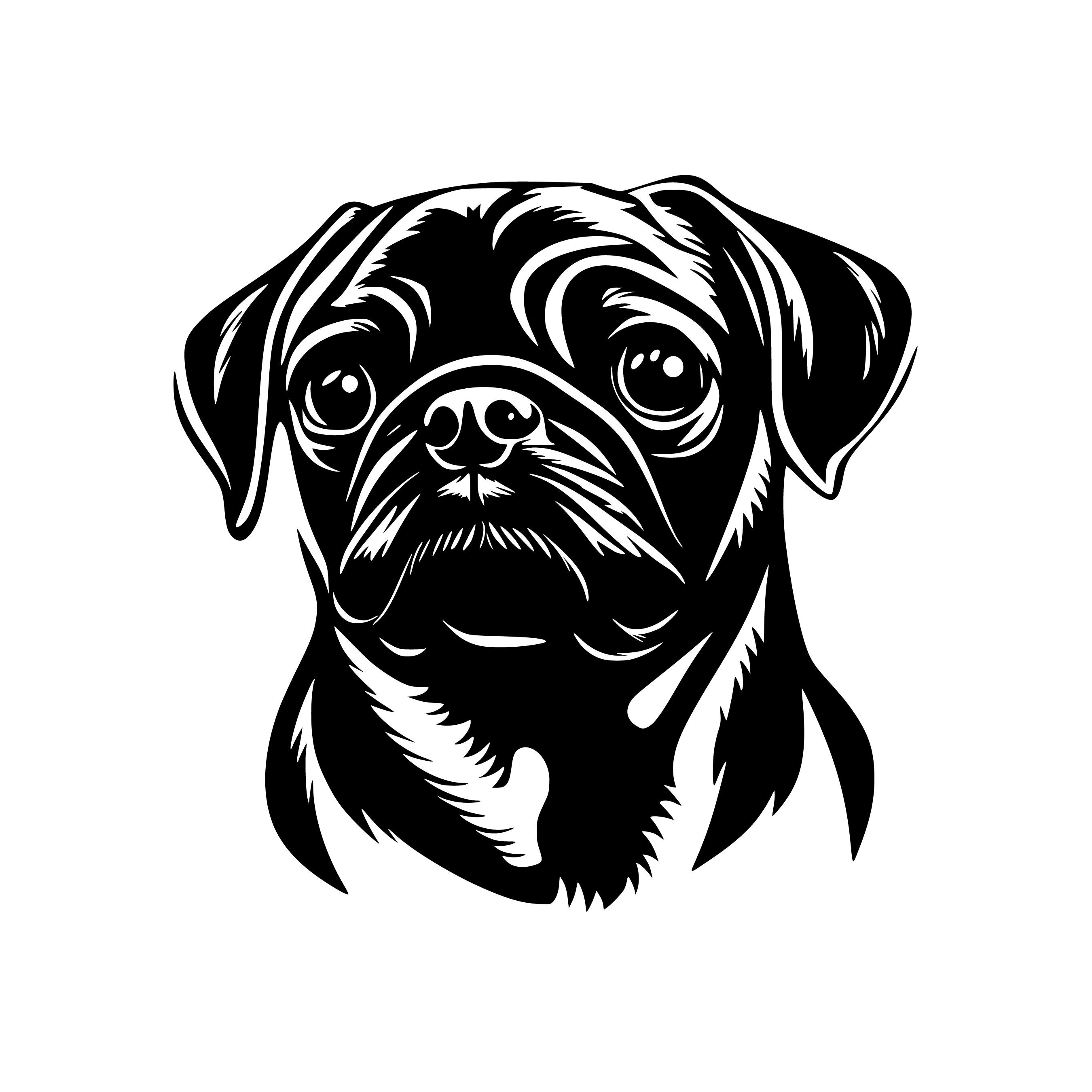 Pug Svg, Pug Svg Bundle, Pug Dog Svg, Pug Silhouette, Pug Cut File, Pug ...