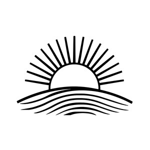 Sunrise Svg, Sunrise Svg Bundle, Sunrise Silhouette, Sunrise Svg Png ...