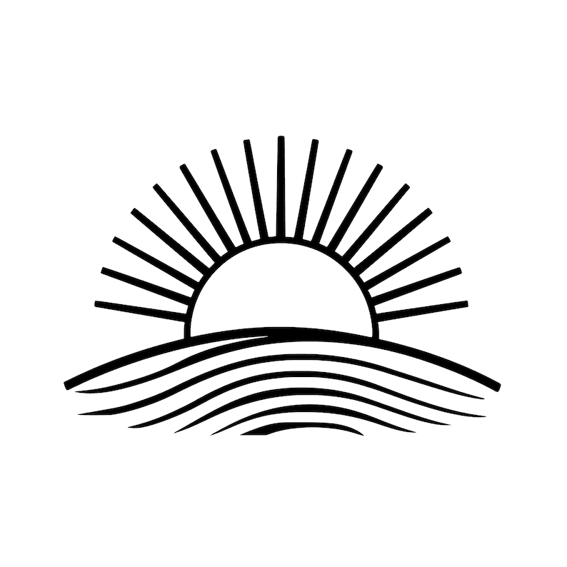 Sunrise Svg, Sunrise Svg Bundle, Sunrise Silhouette, Sunrise Svg Png ...