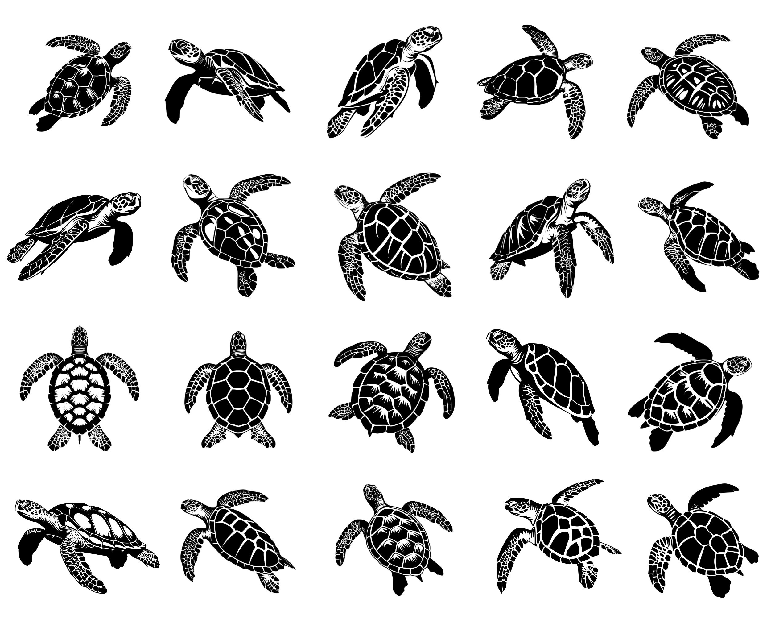 Turtle Svg, Sea Turtle Svg, Turtle Svg Bundle, Turtle Svg File, Turtle ...