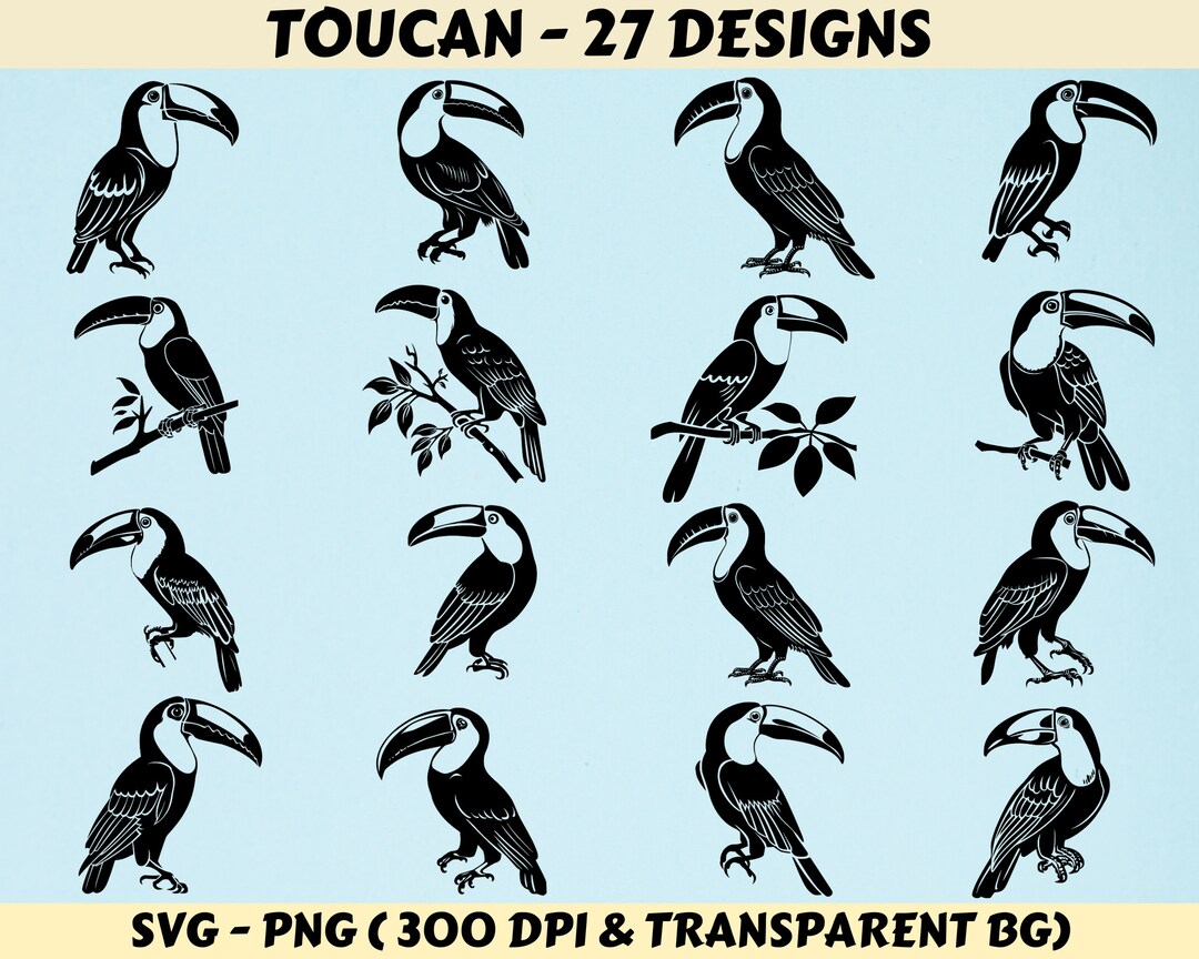 Toucan Svg, Toucan Bird Svg, Toucan Svg Bundle, Toucan Svg File, Toucan ...