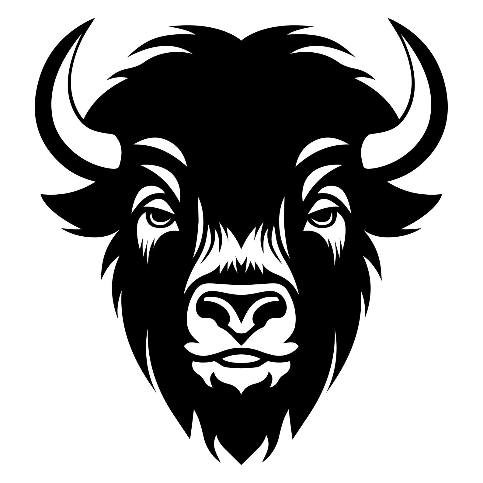 Bison Svg, Bison Head Svg, Bison Silhouette, Bison Svg Png, Bison Svg ...