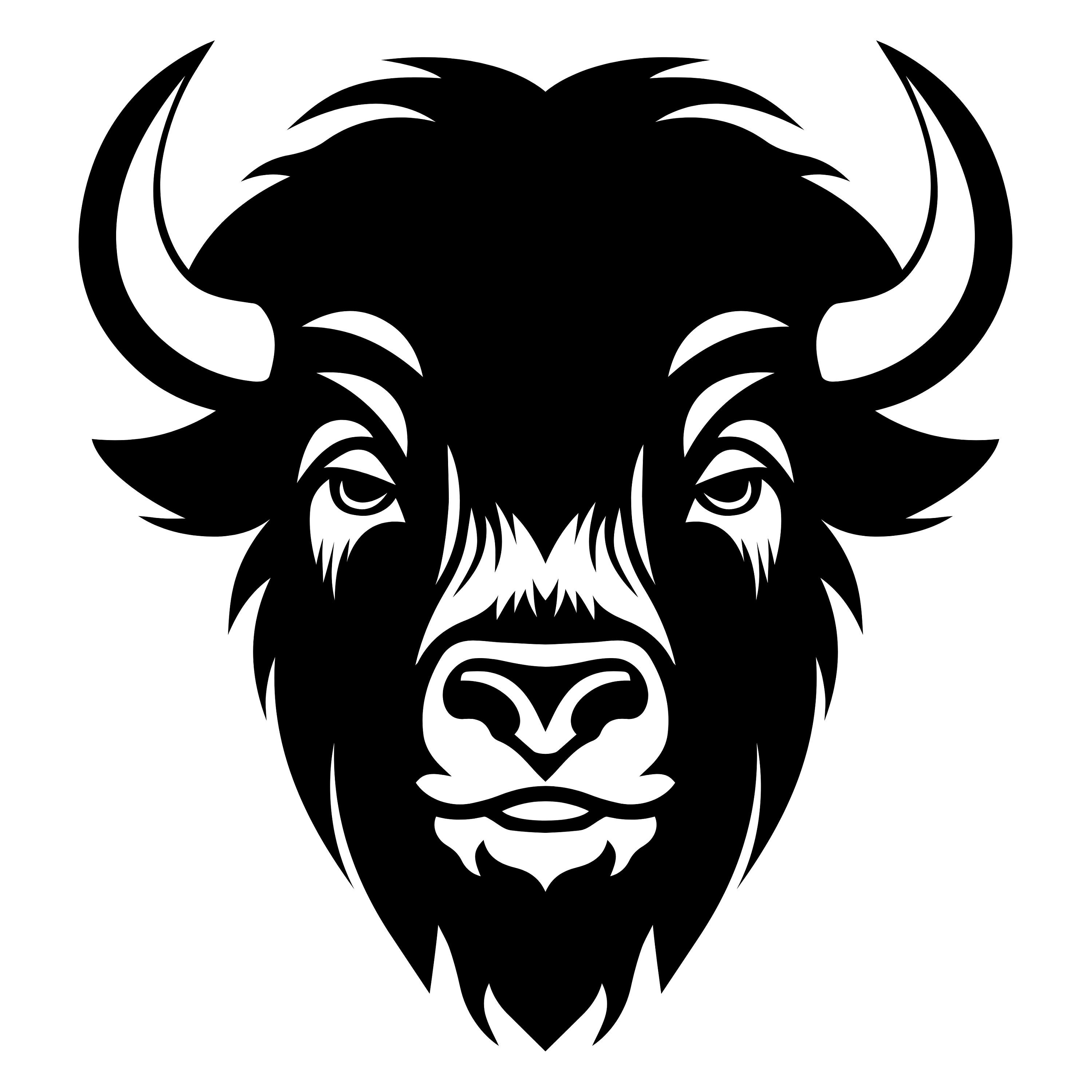 Bison Svg, Bison Head Svg, Bison Silhouette, Bison Svg Png, Bison Svg ...