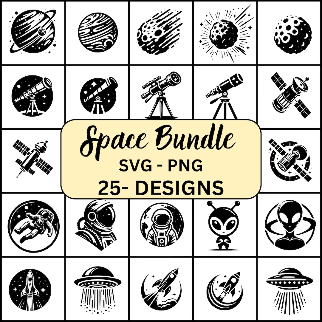 Space Svg, Space Svg Files, Space Silhouette, Space Laser Cut, Space ...