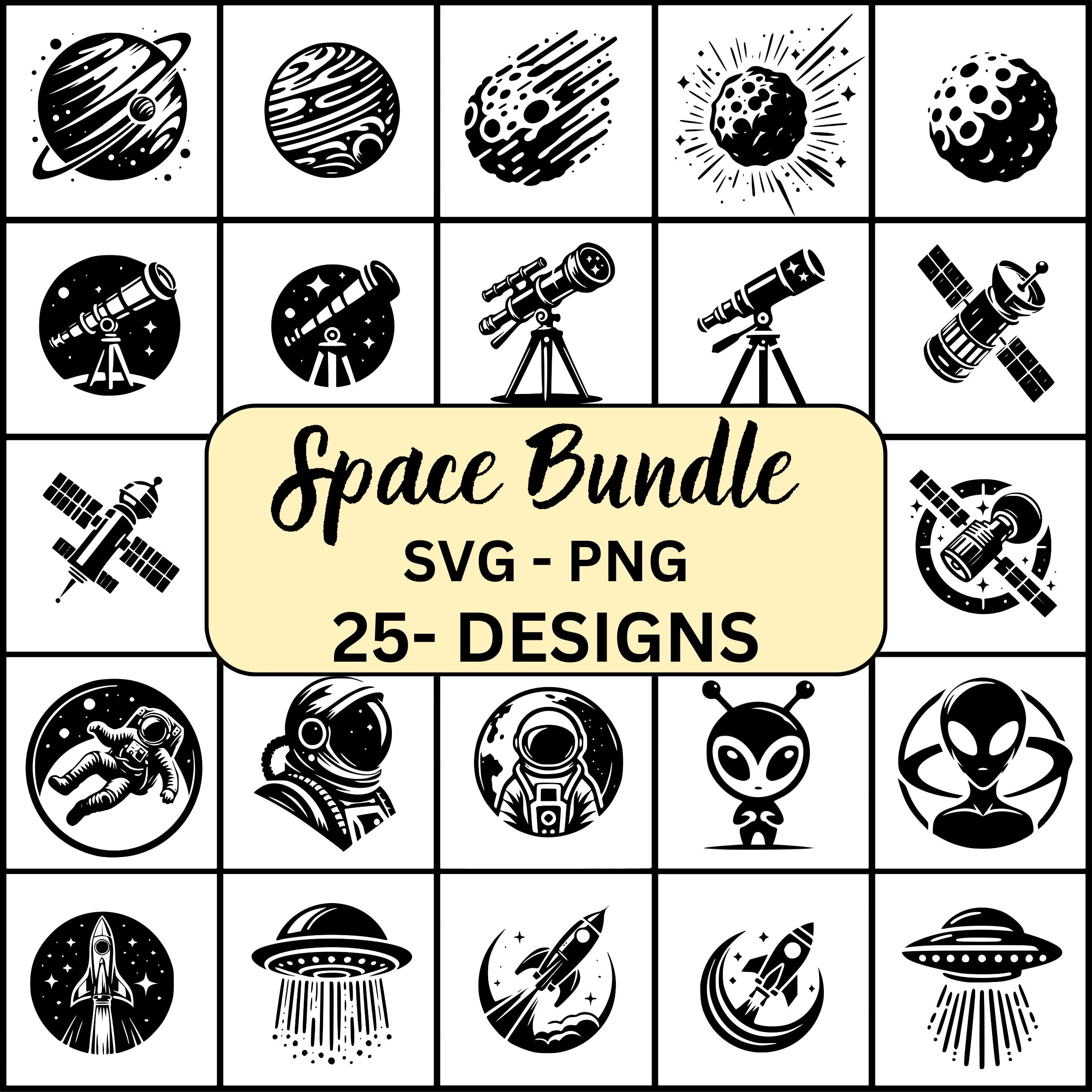 Space Svg, Space Svg Files, Space Silhouette, Space Laser Cut, Space ...