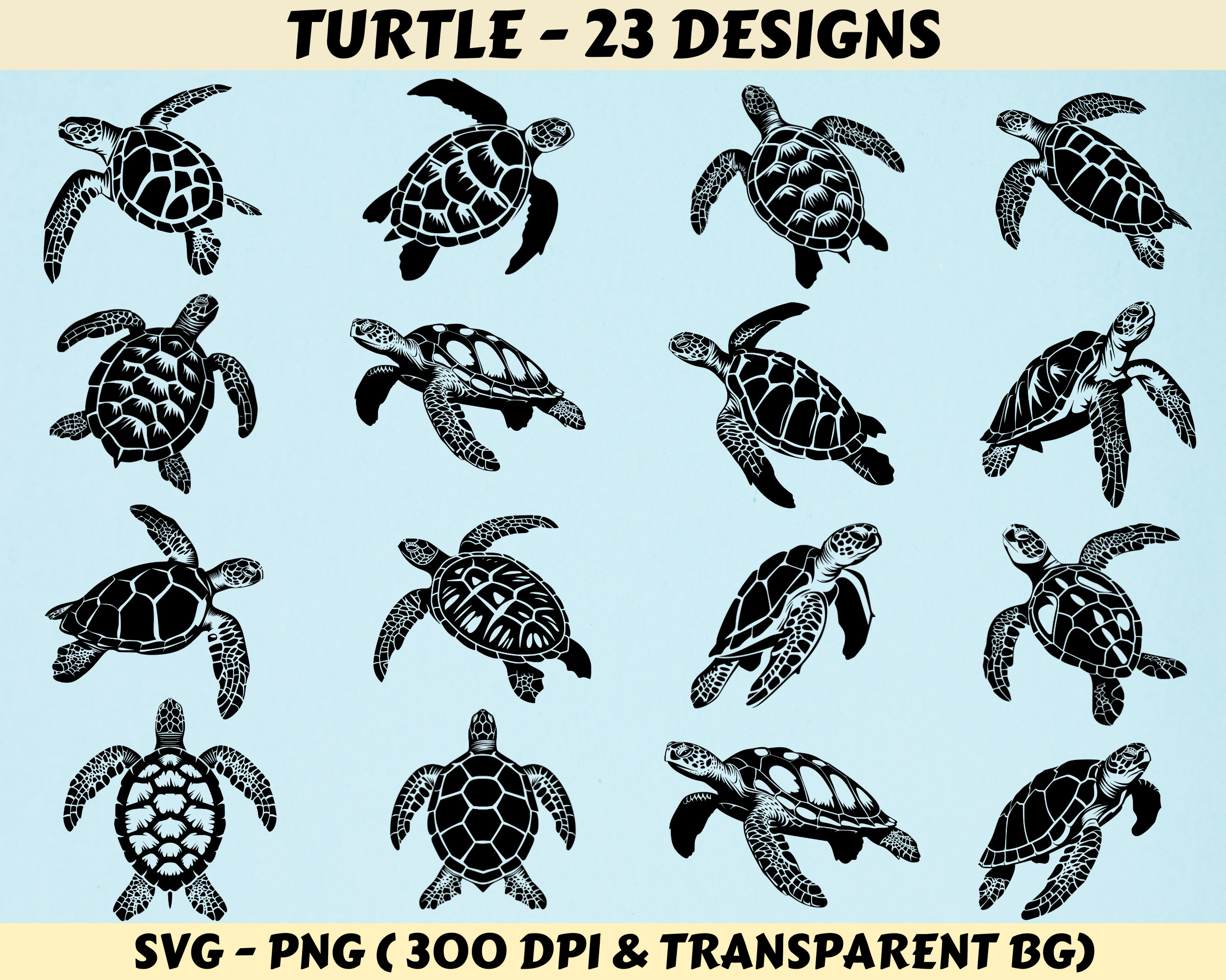 Turtle Svg, Sea Turtle Svg, Turtle Svg Bundle, Turtle Svg File, Turtle ...