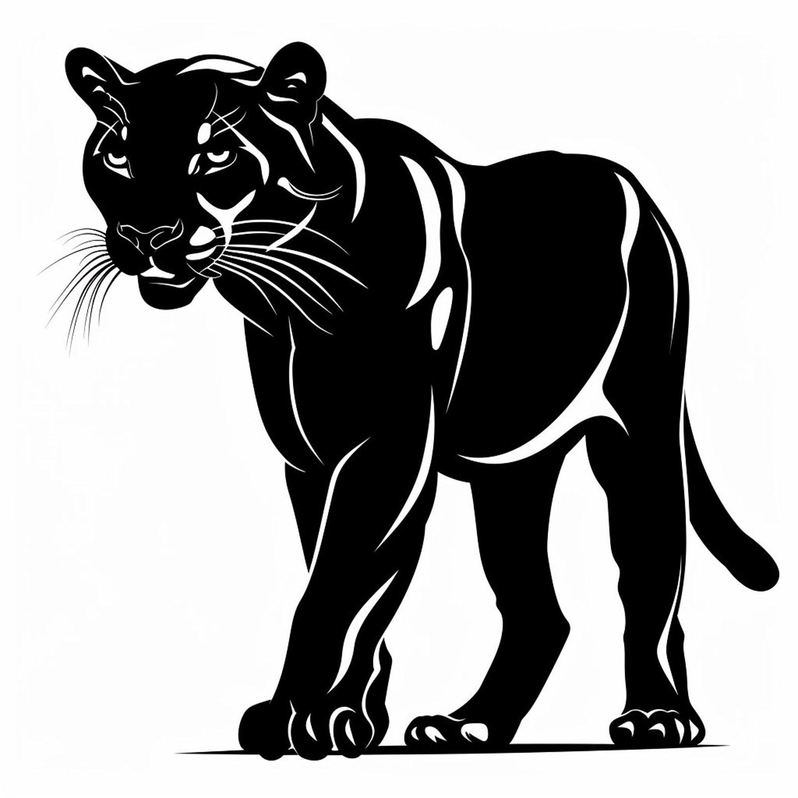 Panther Svg, Panther Svg Bundle, Black Panther Svg, Panther Silhouette ...