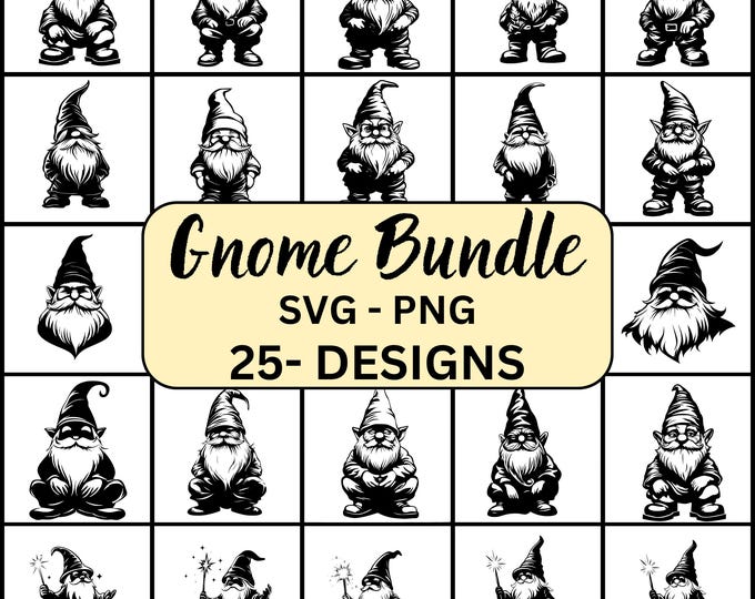 Floral Gnome SVG File, Flower Gnome SVG File, Gnome Cut File, Gnome ...
