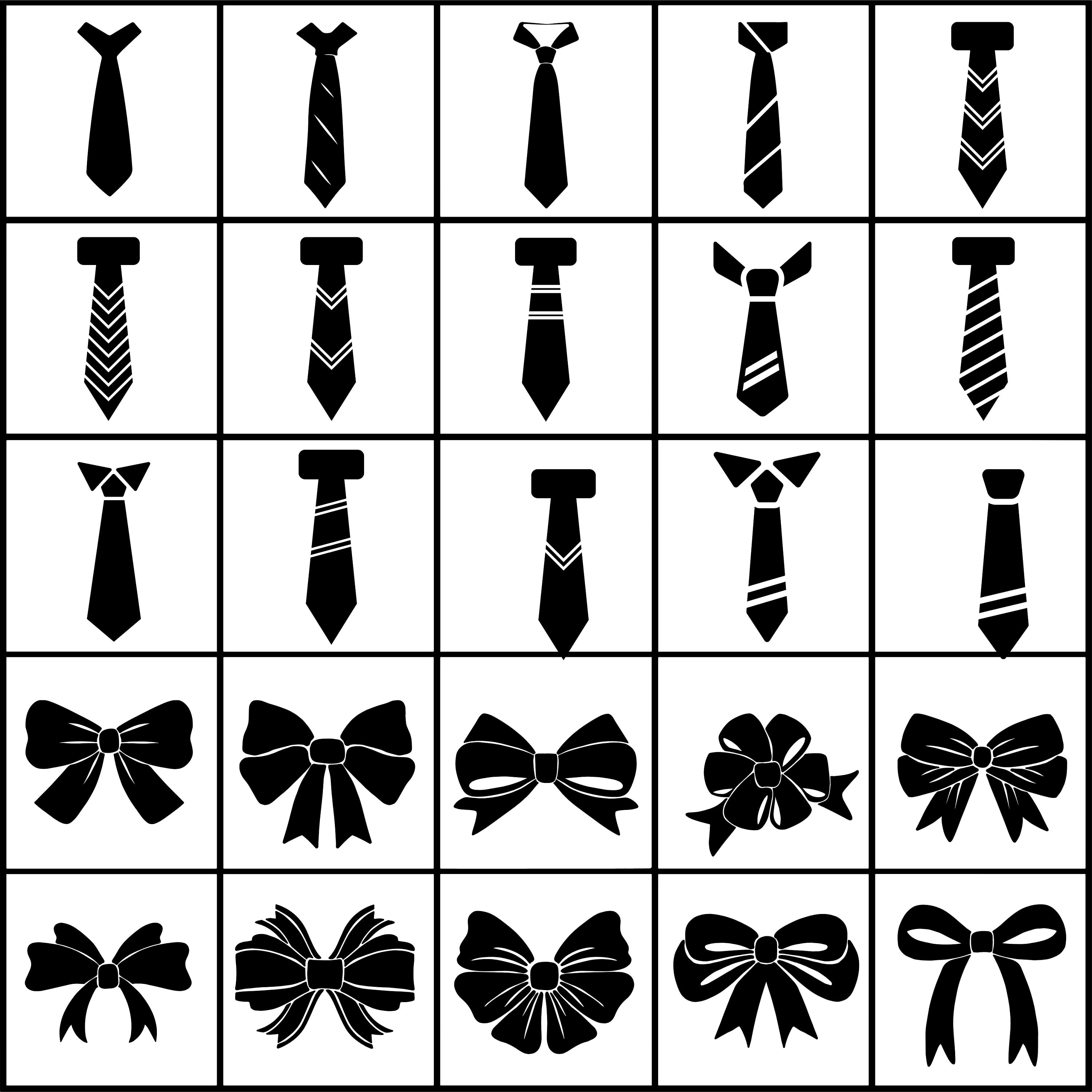Tie Svg, Bowtie Svg, Tie Svg Bundle, Bowtie Svg Bundle, Tie Cut Files ...