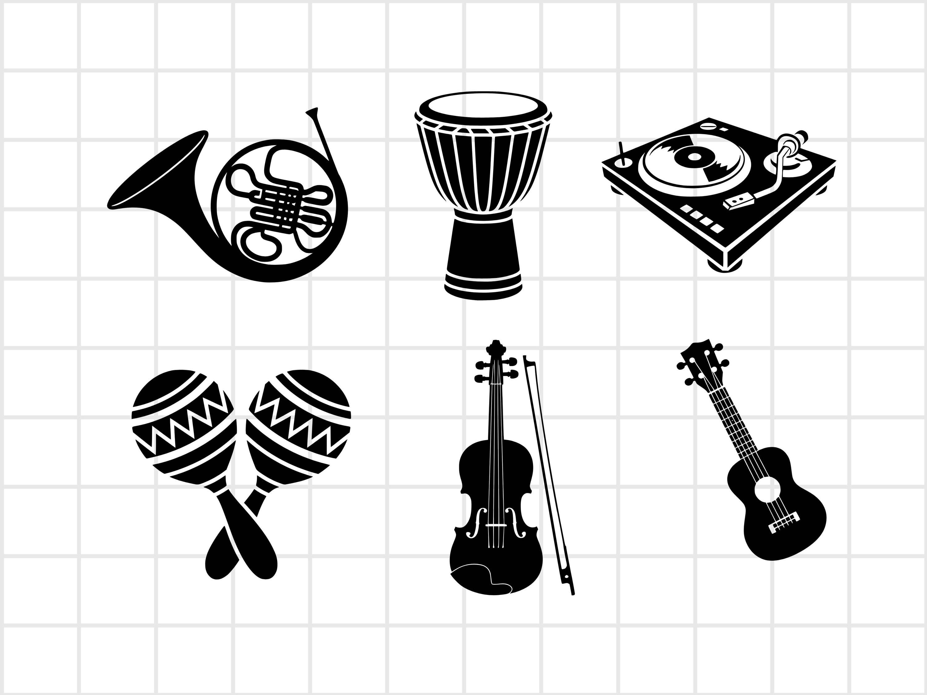 Music Instrument Svg, Musical Instrument Svg, Guitar Svg, Piano Svg ...