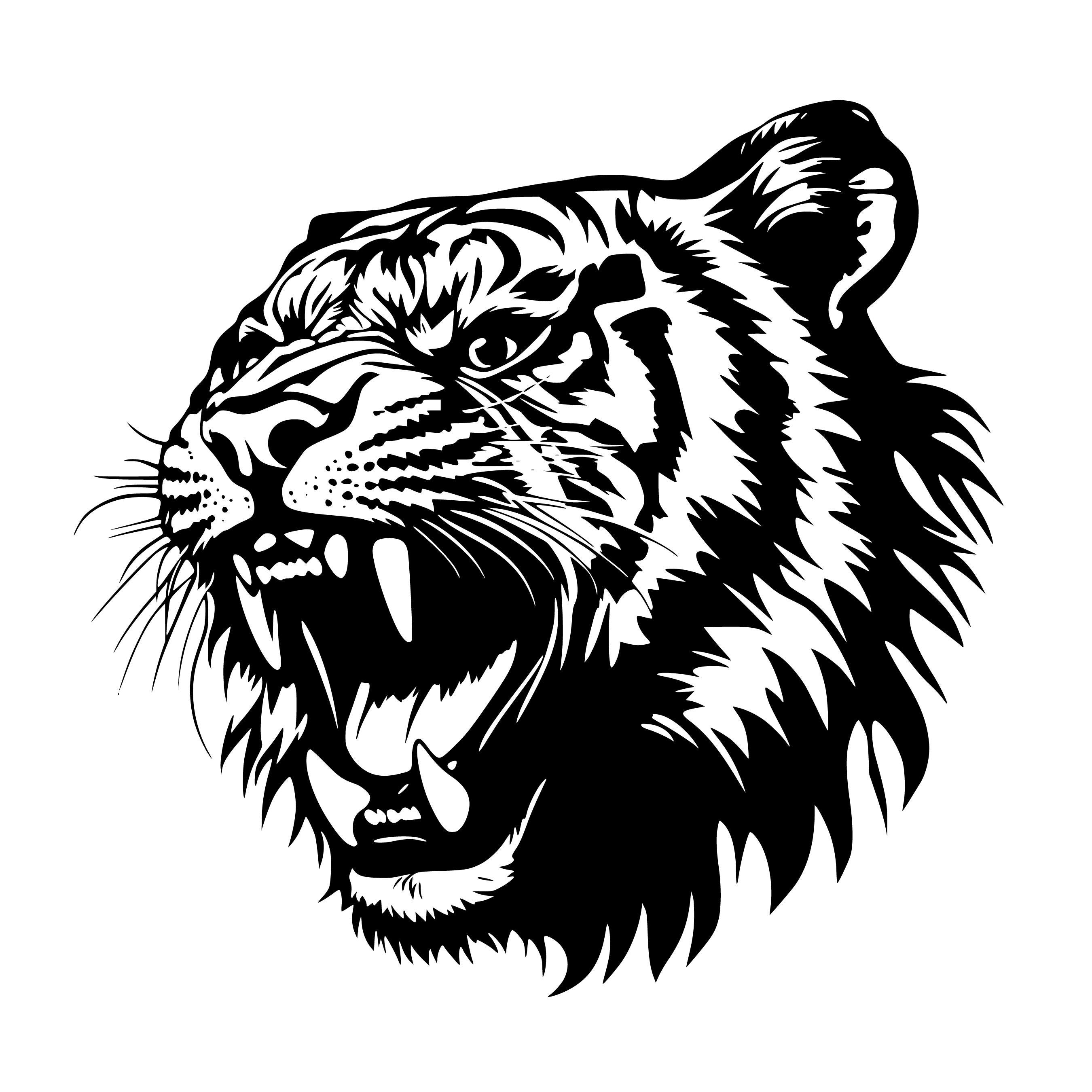Tiger Head Svg, Tiger Head Svg File, Tiger Head Laser Cut, Tiger Head ...