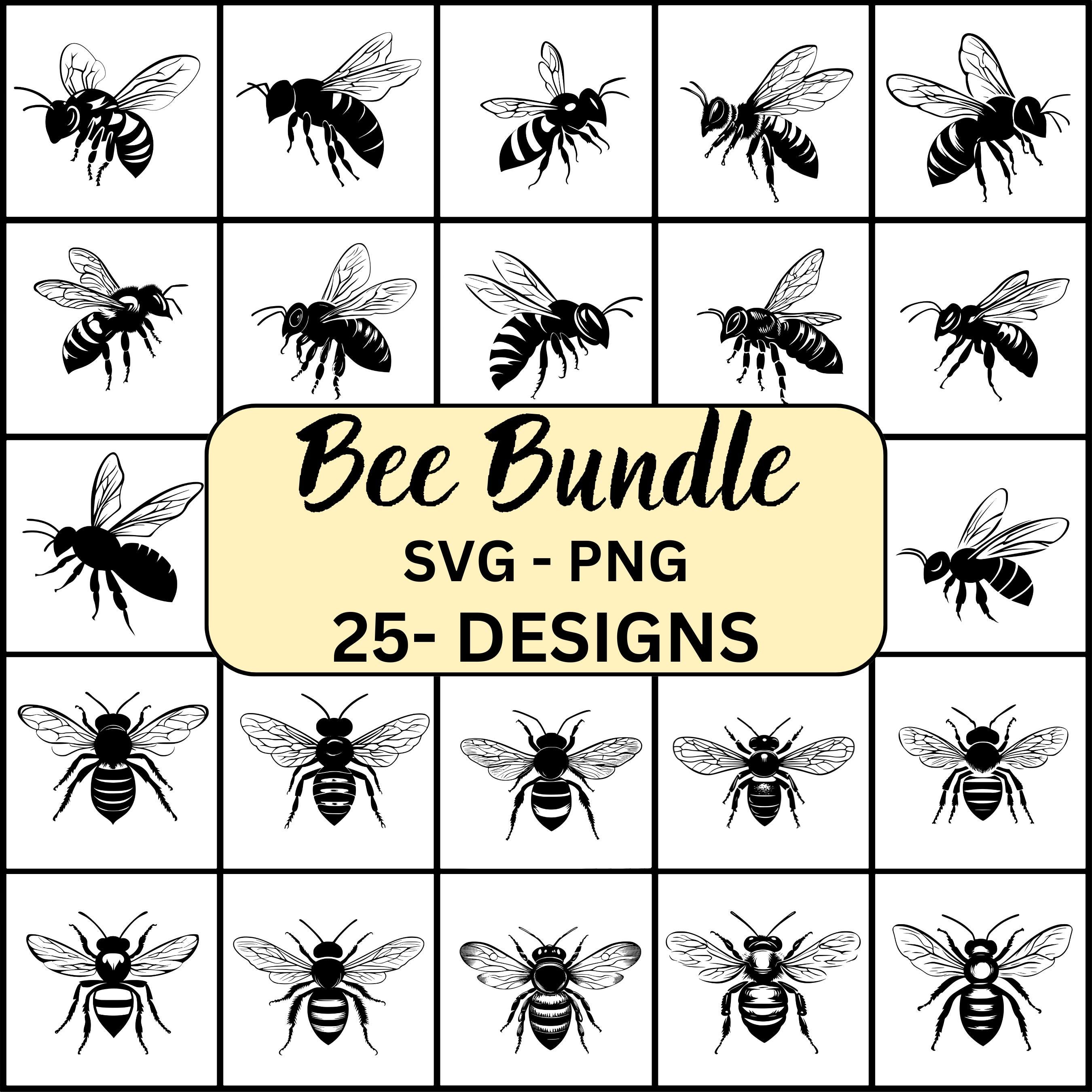 Bee Svg, Bee Svg Bundle, Bee Silhouette, Bee Svg File, Bee Cut Files ...