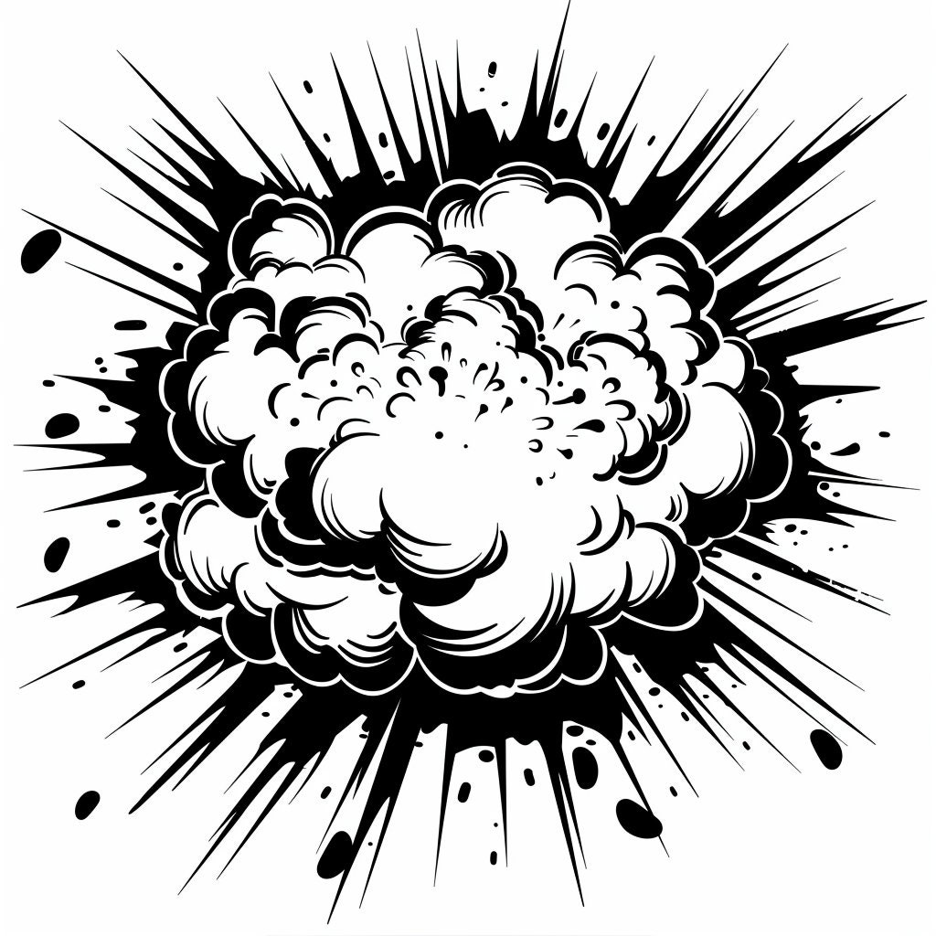 Explosion Svg, Explosion Svg Bundle, Explosion Silhouette, Explosion ...