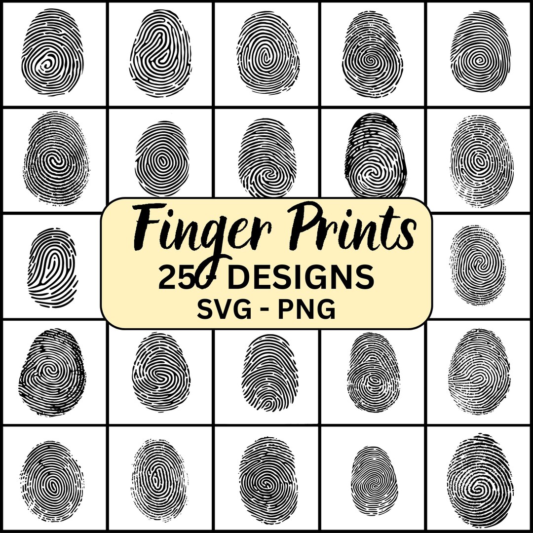 Fingerprint Svg, Fingerprint Silhouette, Fingerprint Cricut ...