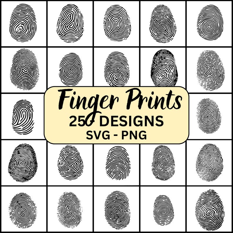 Fingerprint Svg, Fingerprint Silhouette, Fingerprint Cricut, Fingerprint Cut Files, Fingerprint ...