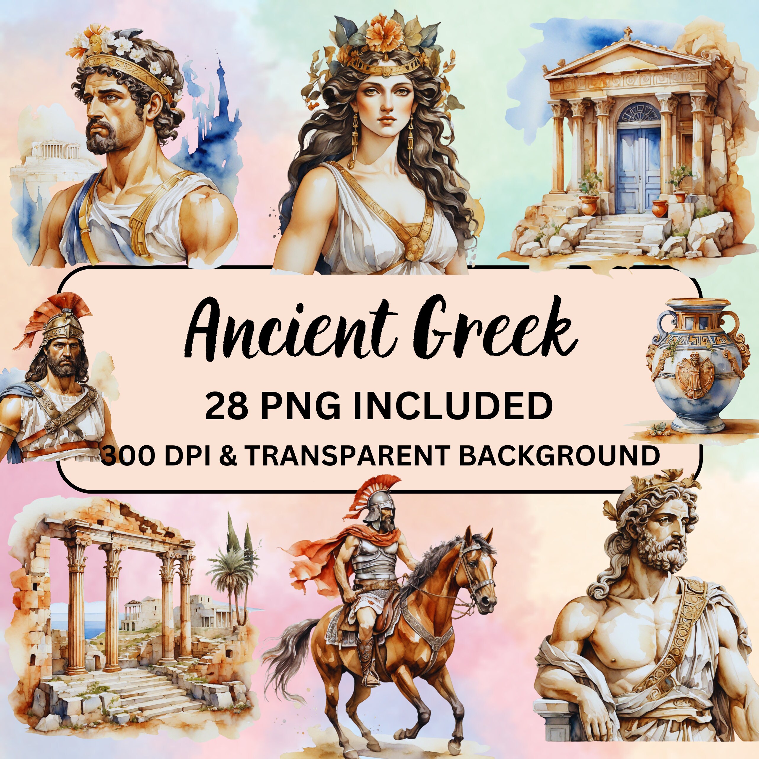 Ancient Greek Clipart, Ancient Greece Clipart, Greek Mythology Clipart ...