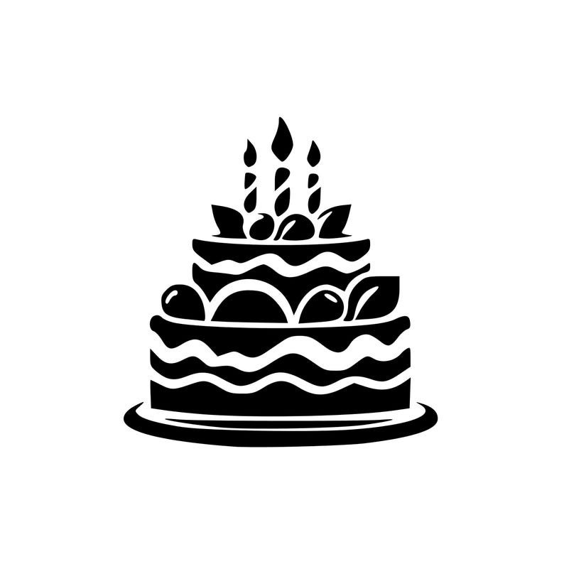 Cake Svg, Cake Svg Bundle, Cake Silhouette, Cake Svg Files, Cake Png ...
