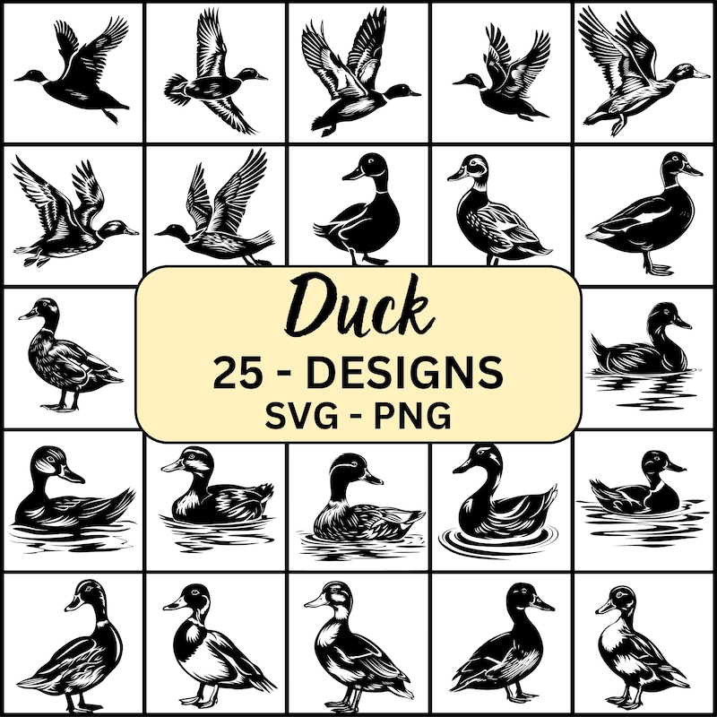 Duck Svg - Etsy