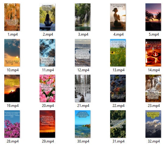 Bible Verses Scriptures Video Reels Bundle Instagram Post Video ...