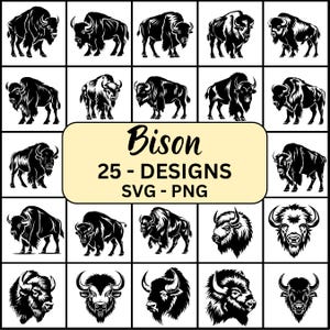 Bison Svg, Bison Head Svg, Bison Silhouette, Bison Svg Png, Bison Svg ...