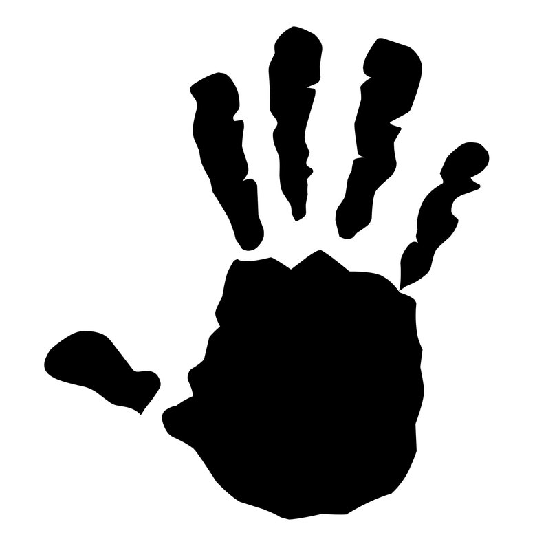 Handprint Svg, Handprint Svg Bundle, Handprint Silhouette, Handprint ...