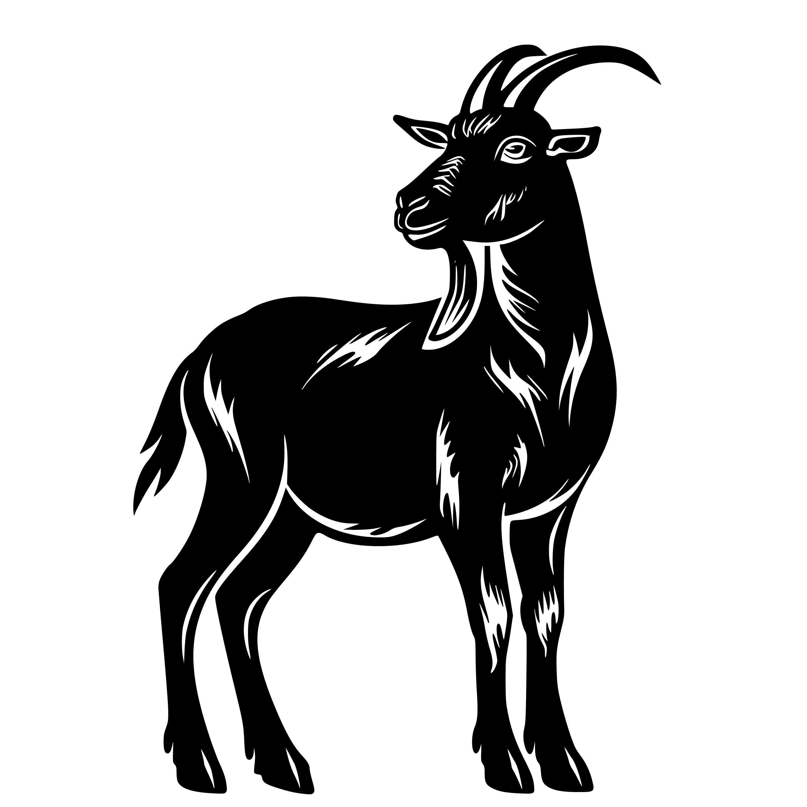 Goat Svg, Goat Silhouette, Goat Svg Bundle, Mountain Goat Svg, Goat Cut ...
