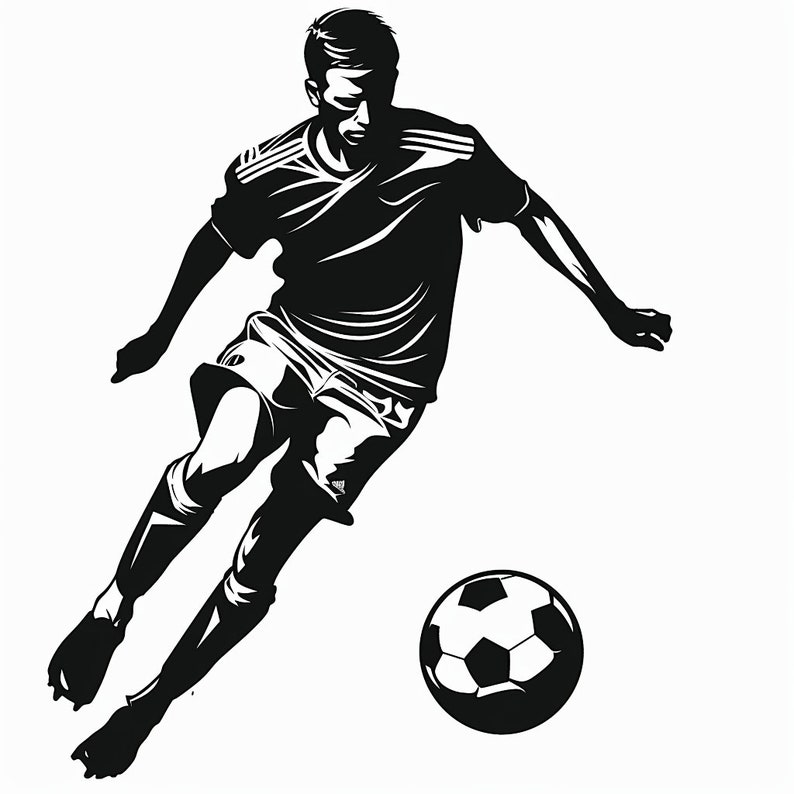 Soccer Svg, Soccer Svg Bundle, Football Svg File, Soccer Silhouette ...