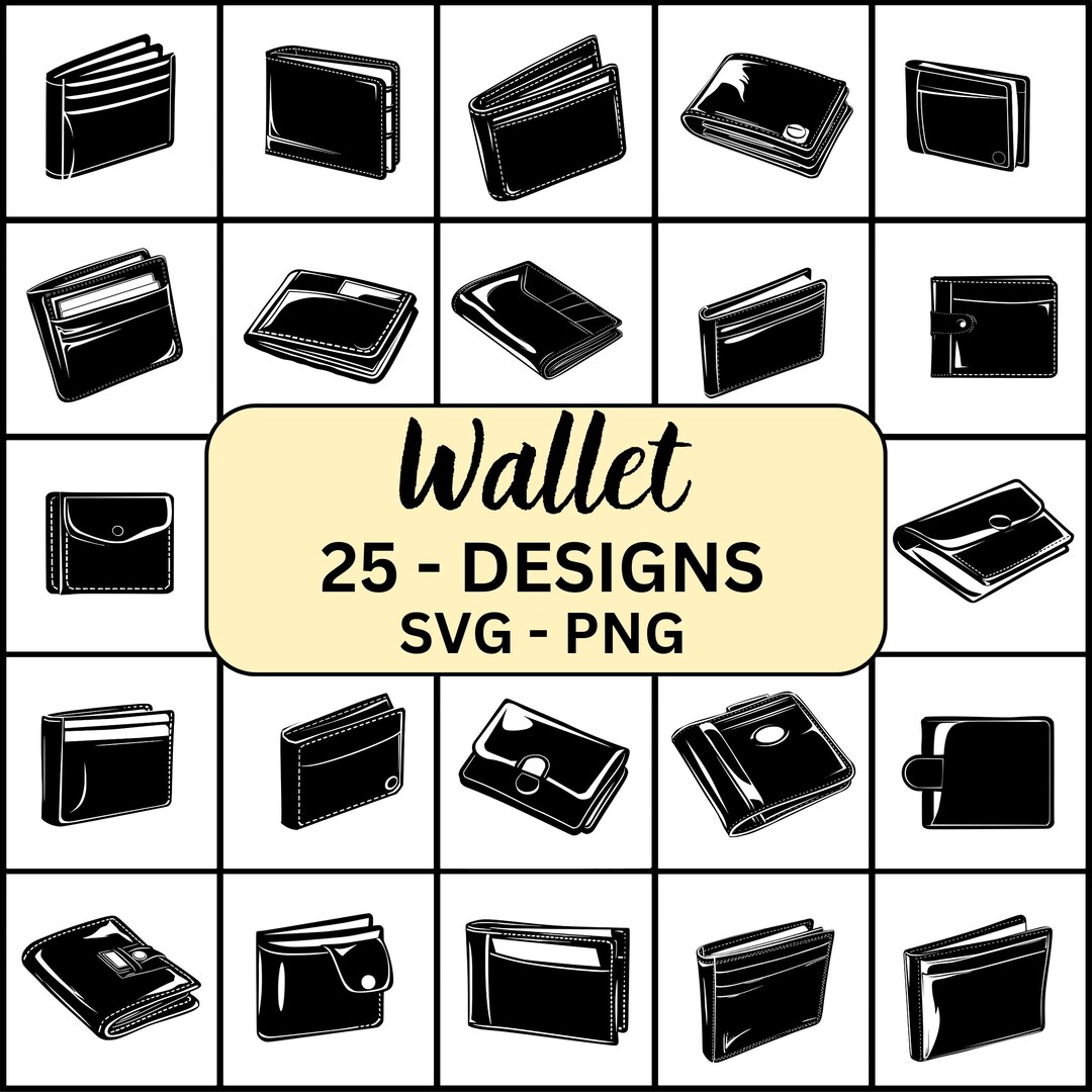 Wallet Svg, Wallet Svg Bundle, Wallet Png, Wallet Svg Png, Wallet Cut ...